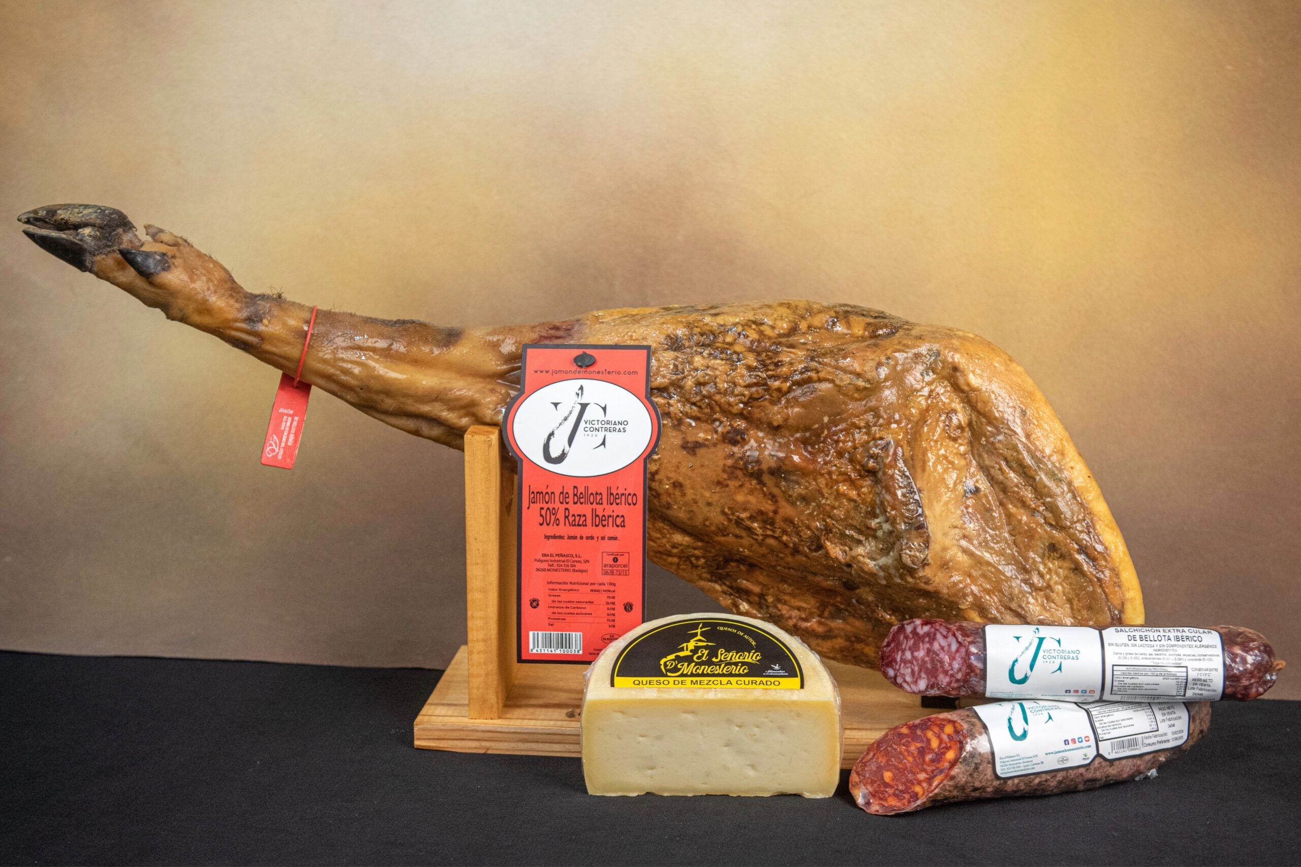Lote ibérico Jamón bellota ibérico 50% raza ibérica - Jamón de Monesterio